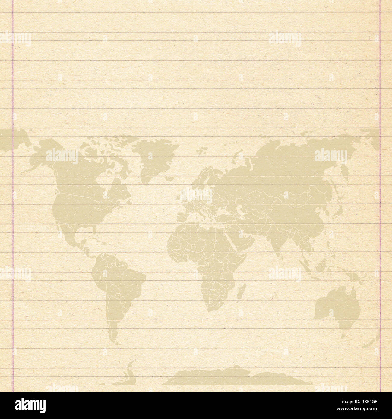 Blank world map with lines hi-res stock photography and images - Alamy