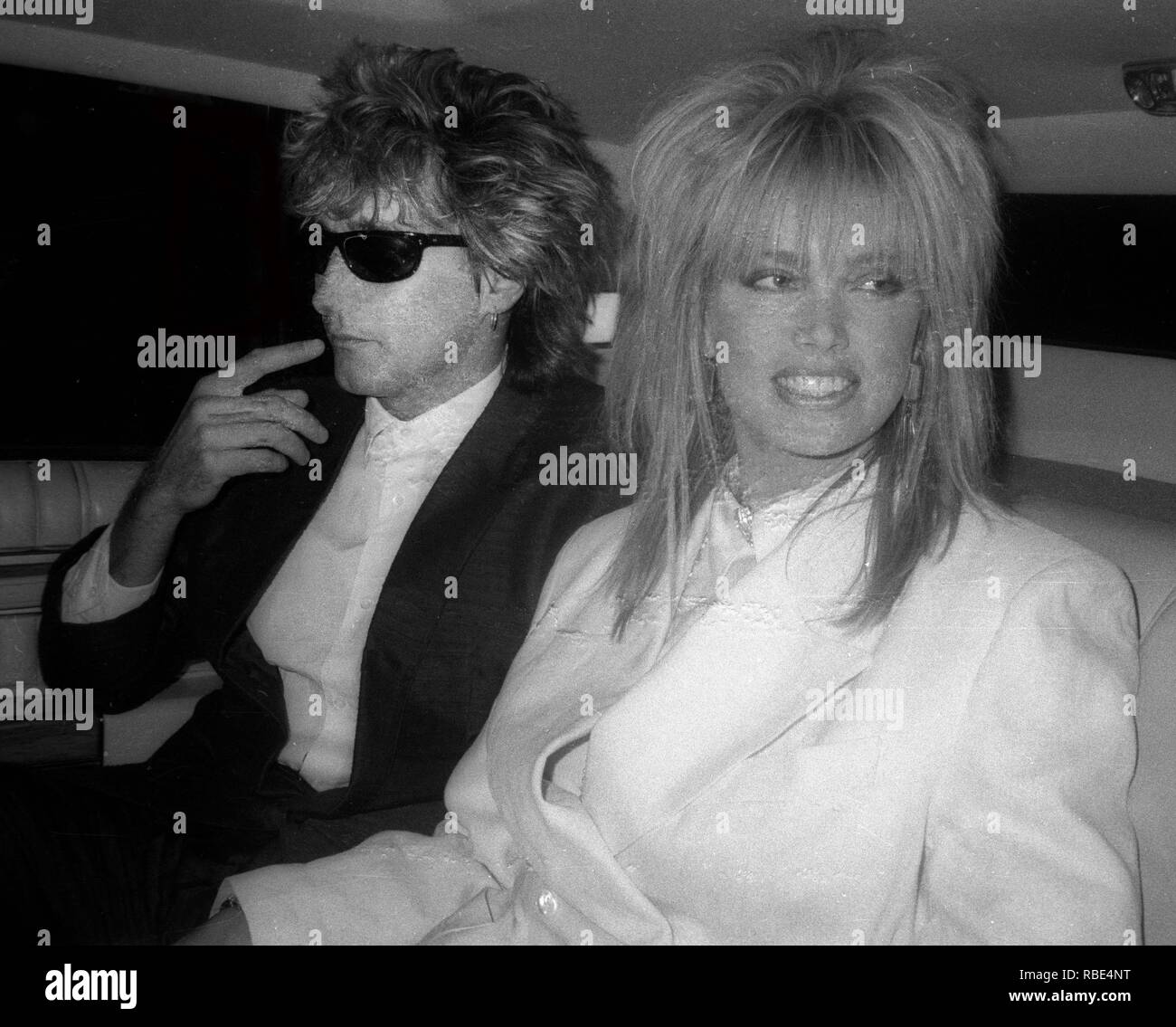 Rod Stewart and Kelly Emberg 1983 Photo By John Barrett/PHOTOlink ...