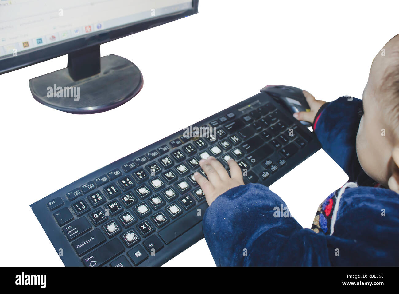 Child holding tablet computer business hi-res stock photography and ...