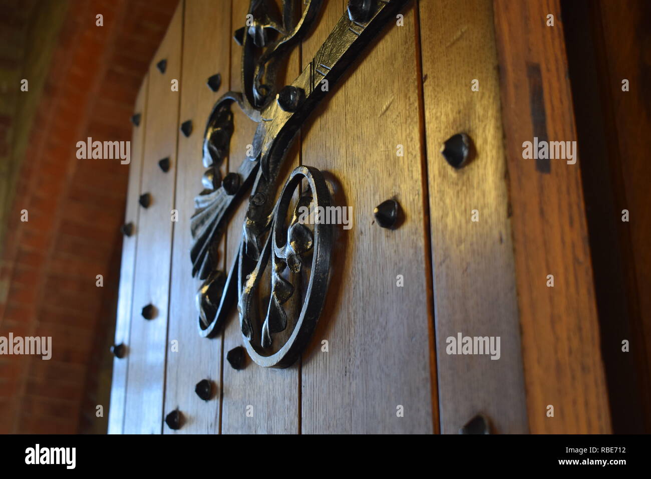 Door to the museum of natural history university of Oxford Stock Photo ...