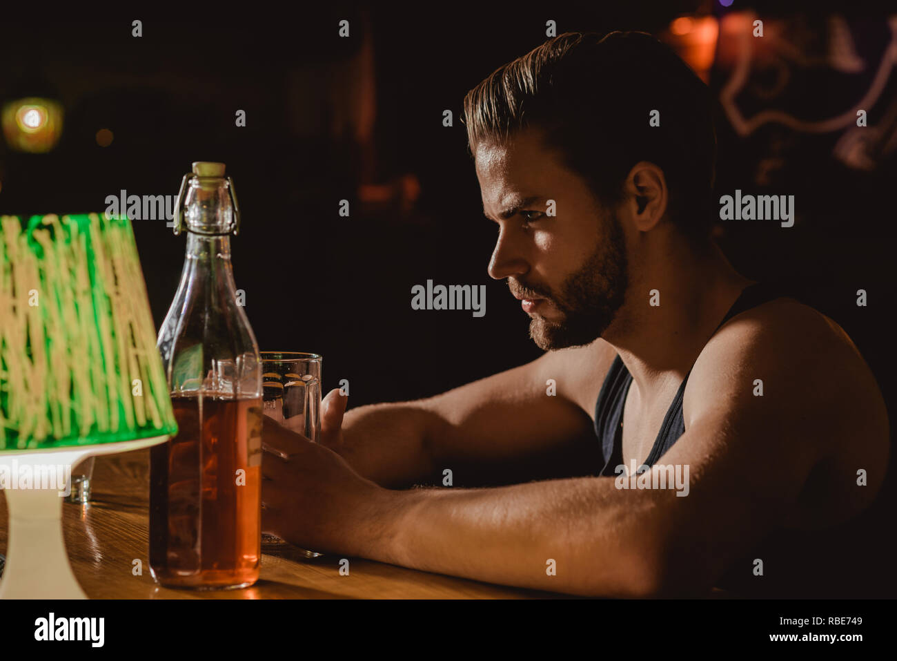 Alcoholic abuse restaurant hi-res stock photography and images - Alamy