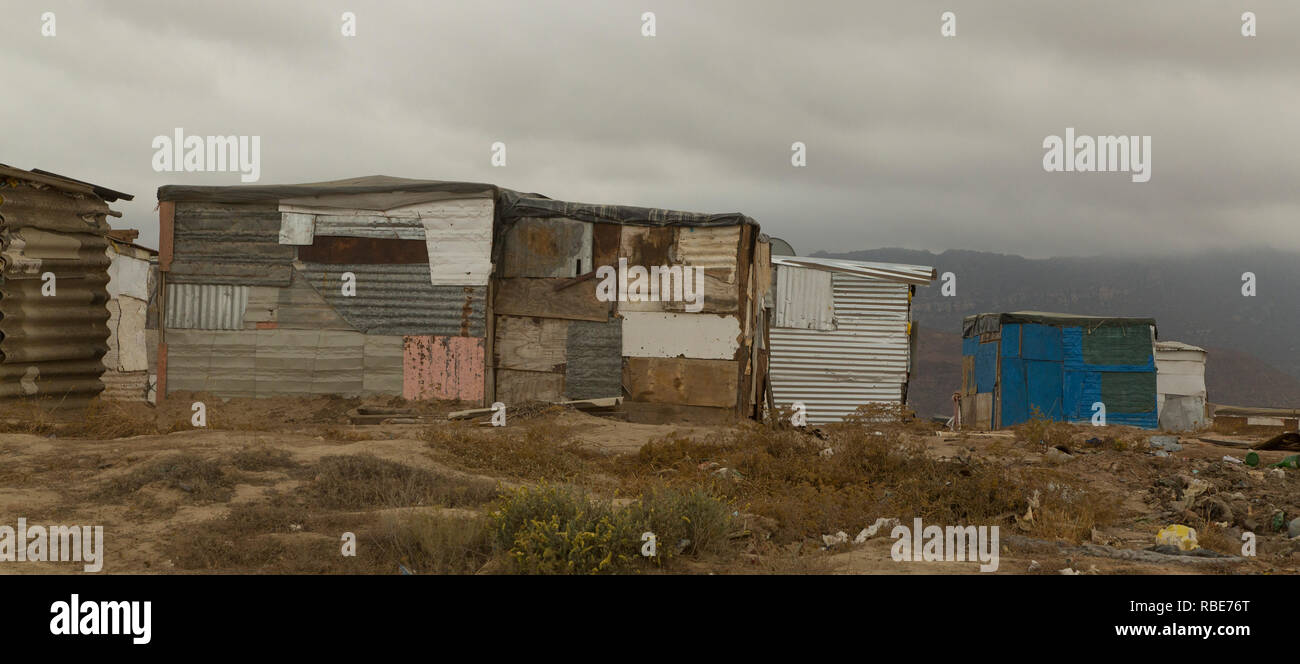 The other side of South Africa: slums in Clanwilliam Stock Photo - Alamy