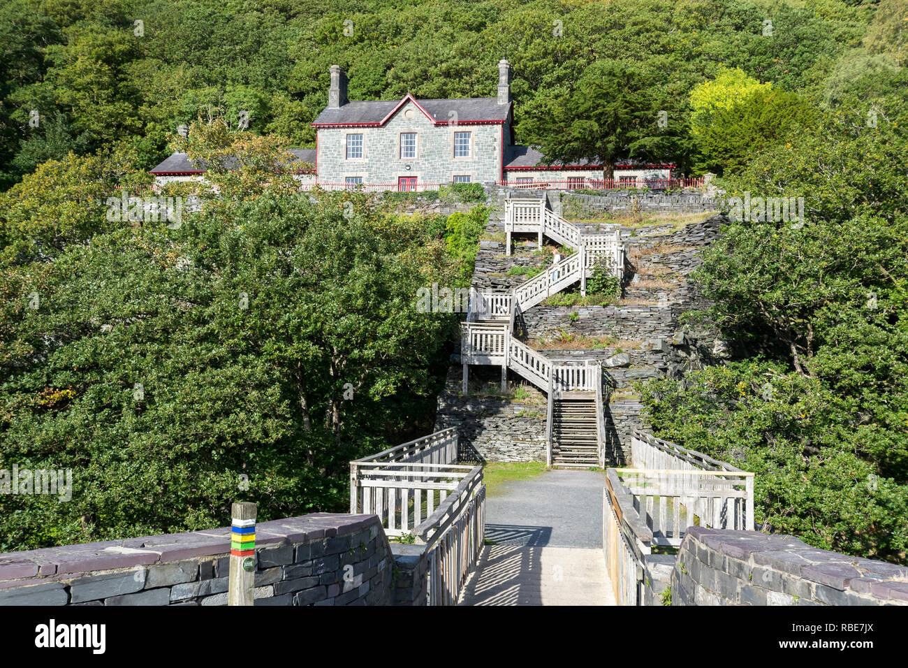 Quarry Hospital museum LlanLlyn Padarn country park Llanberis in North ...