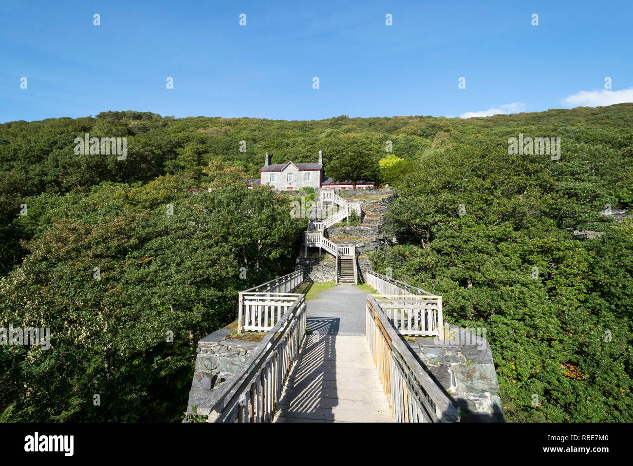 Quarry Hospital museum LlanLlyn Padarn country park Llanberis in North ...