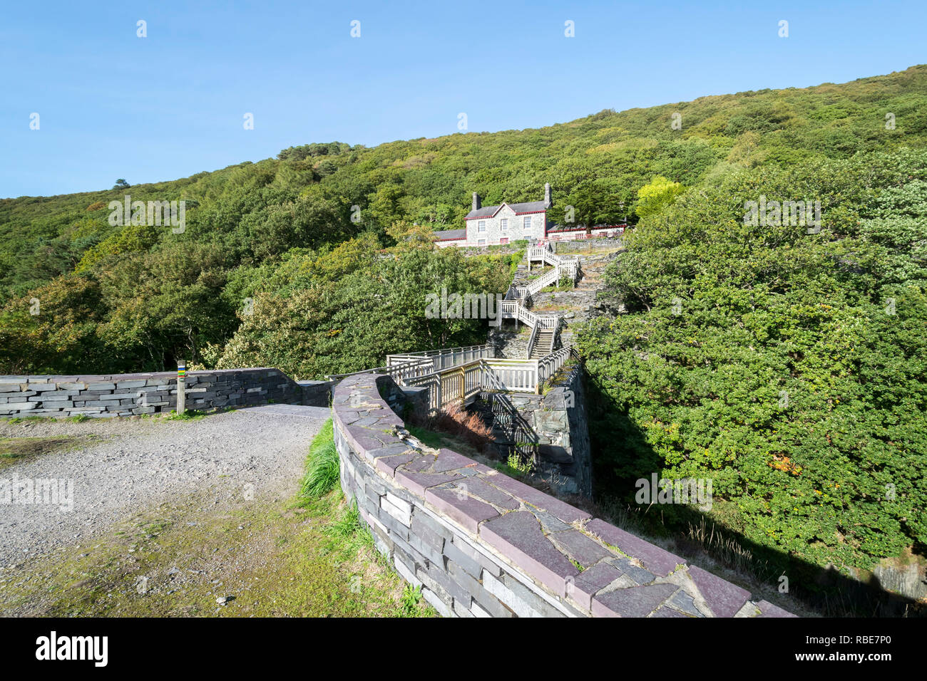 Quarry Hospital museum LlanLlyn Padarn country park Llanberis in North ...