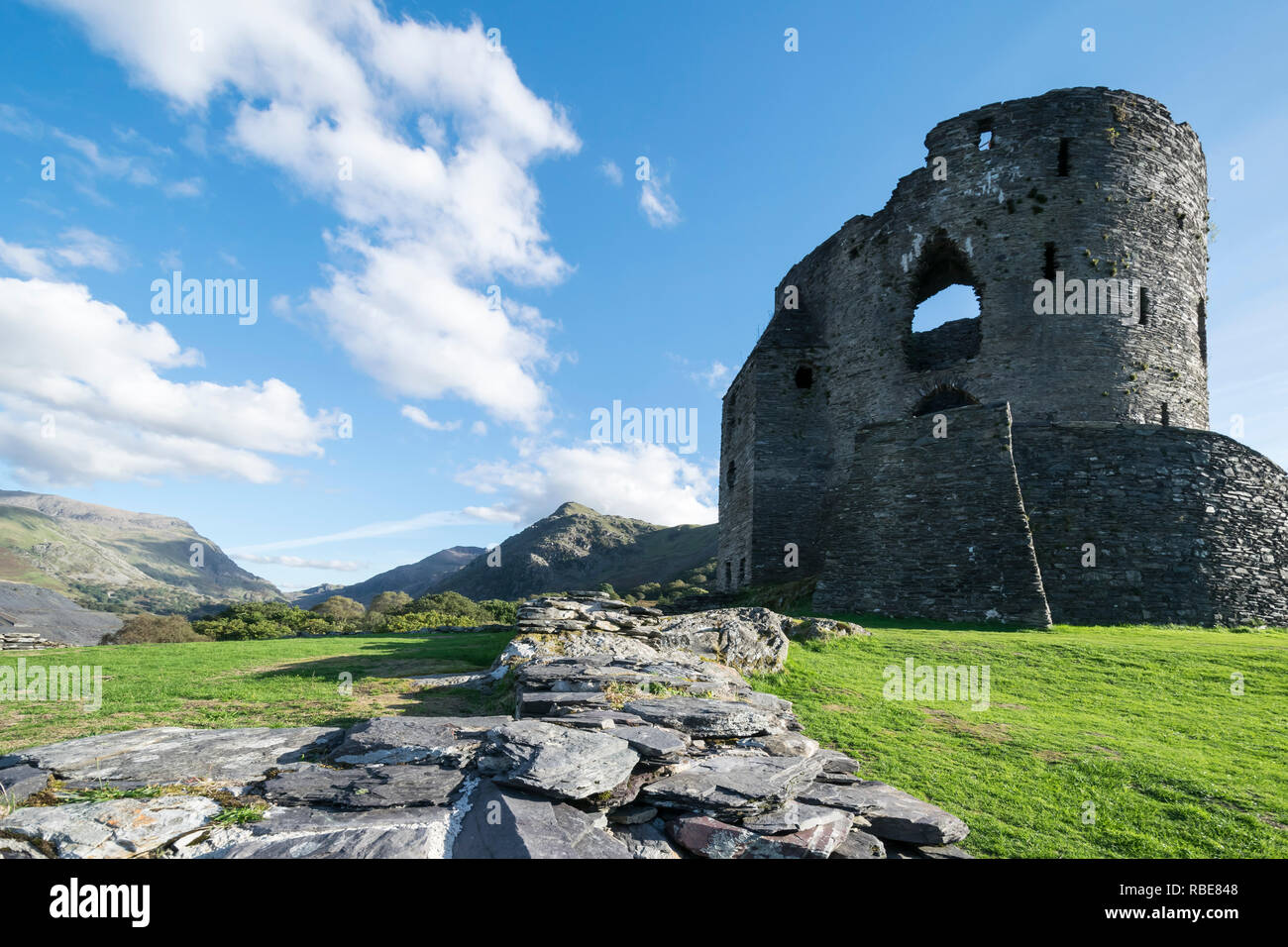 Dolbadarn Castle fortification built by the Welsh prince Llywelyn the ...