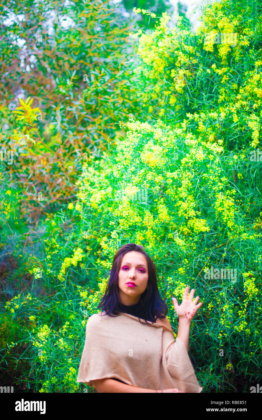 Latin female model poses for pictures in Barcelona, Spain. Barcelona's ...