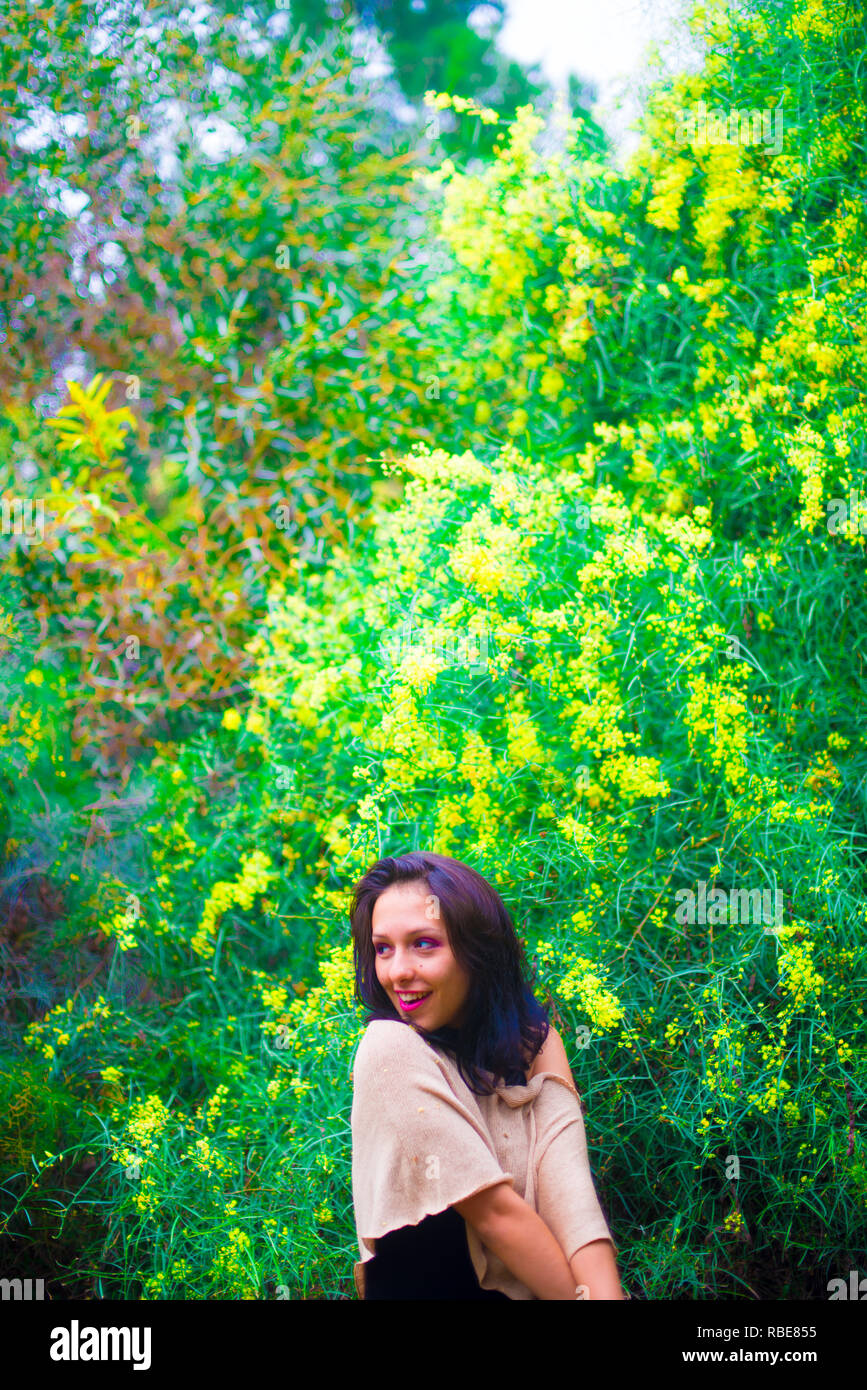 Latin female model poses for pictures in Barcelona, Spain. Barcelona's ...