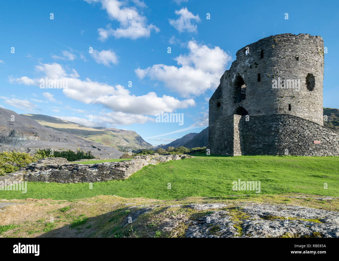 Dolbadarn Castle fortification built by the Welsh prince Llywelyn the ...