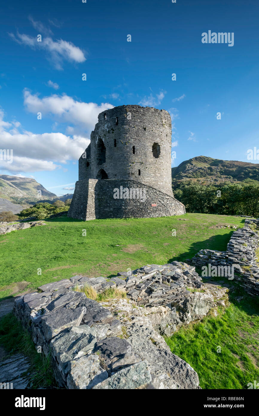 Dolbadarn Castle fortification built by the Welsh prince Llywelyn the ...