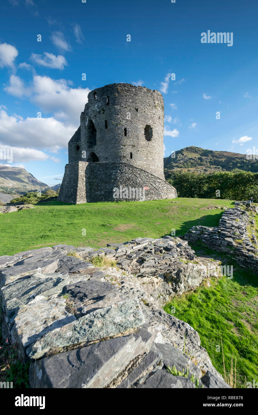 Dolbadarn Castle fortification built by the Welsh prince Llywelyn the ...