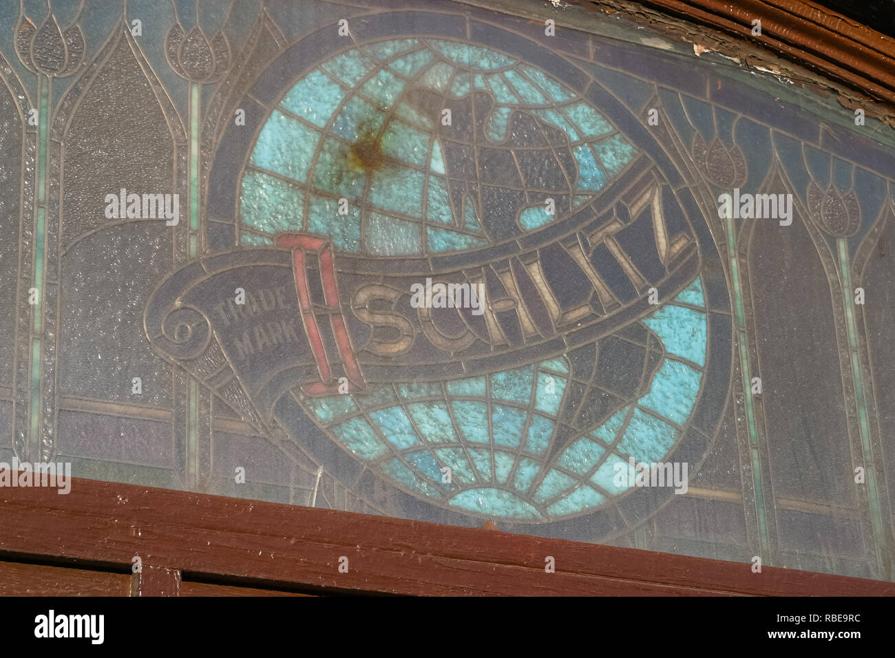 Schlitz Tied House in the South Chicago neighborhood Stock Photo - Alamy