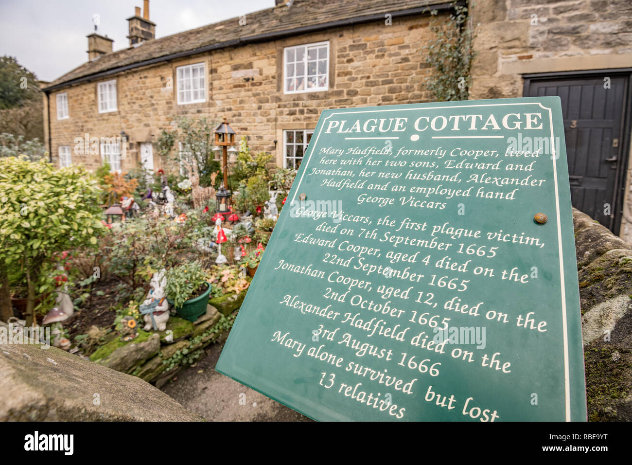 Plague cottage, where the Plague first reached Eyam Stock Photo - Alamy
