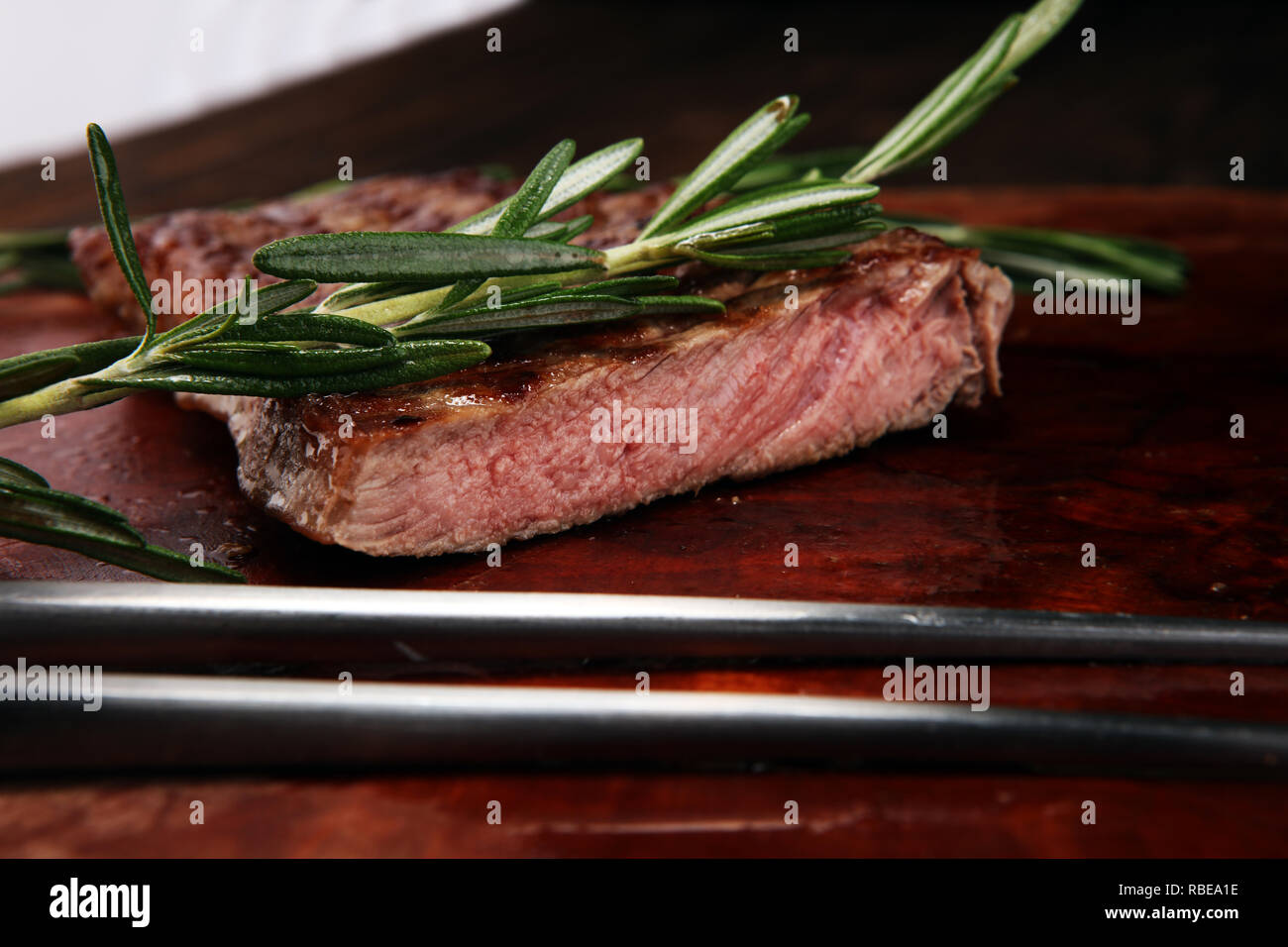 Barbecue Rib Eye Steak. Black Angus Prime meat steaks Machete ...