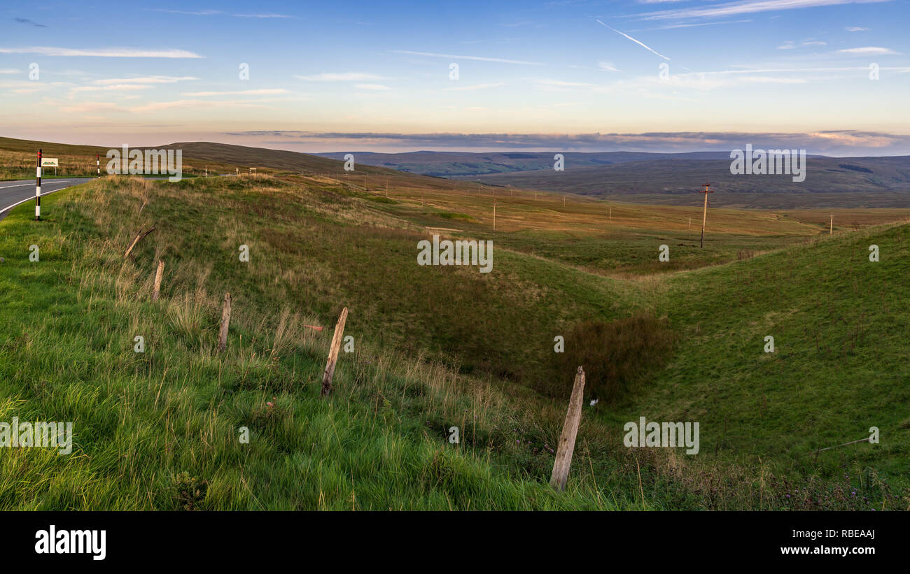 Cumbria landscape near Hartside Top, seen from the A686 between Alston ...