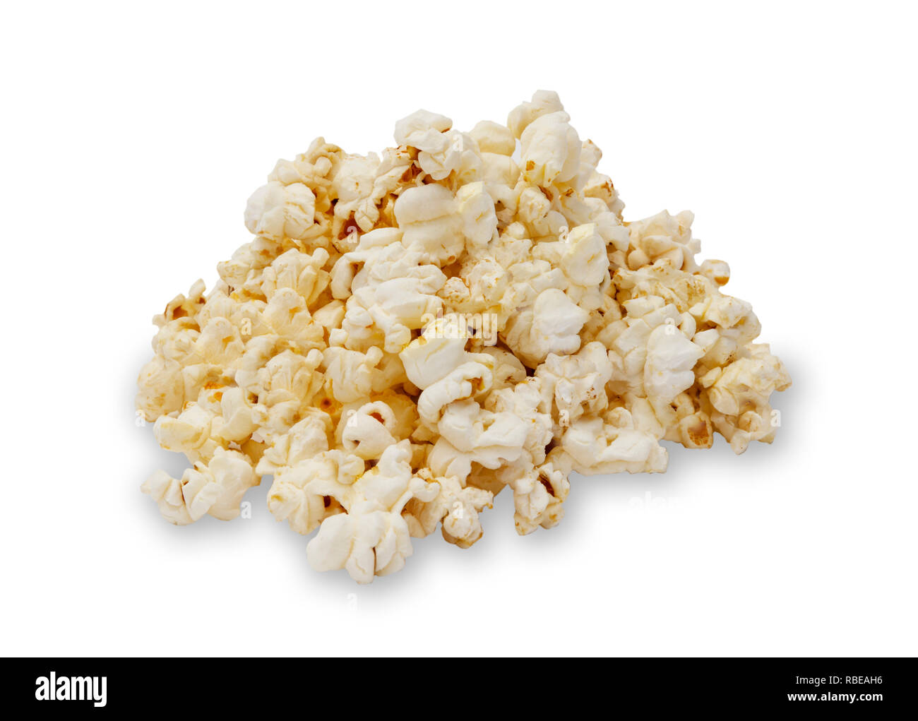 Isolated image of a pile of popcorn, with a drop shadow Stock Photo - Alamy
