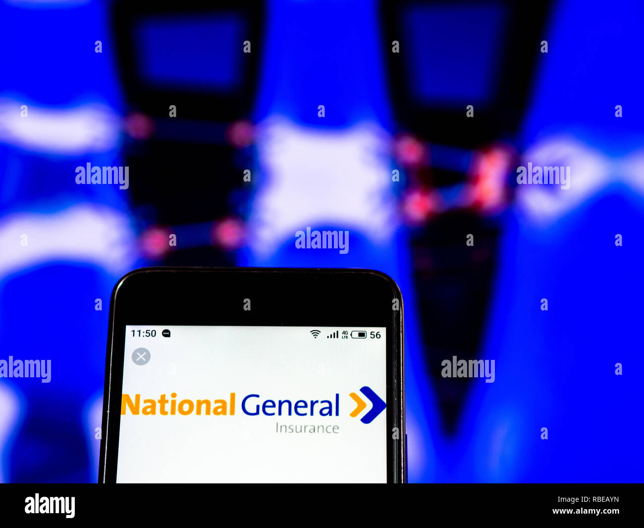 National General Holdings Insurance company logo seen displayed on ...