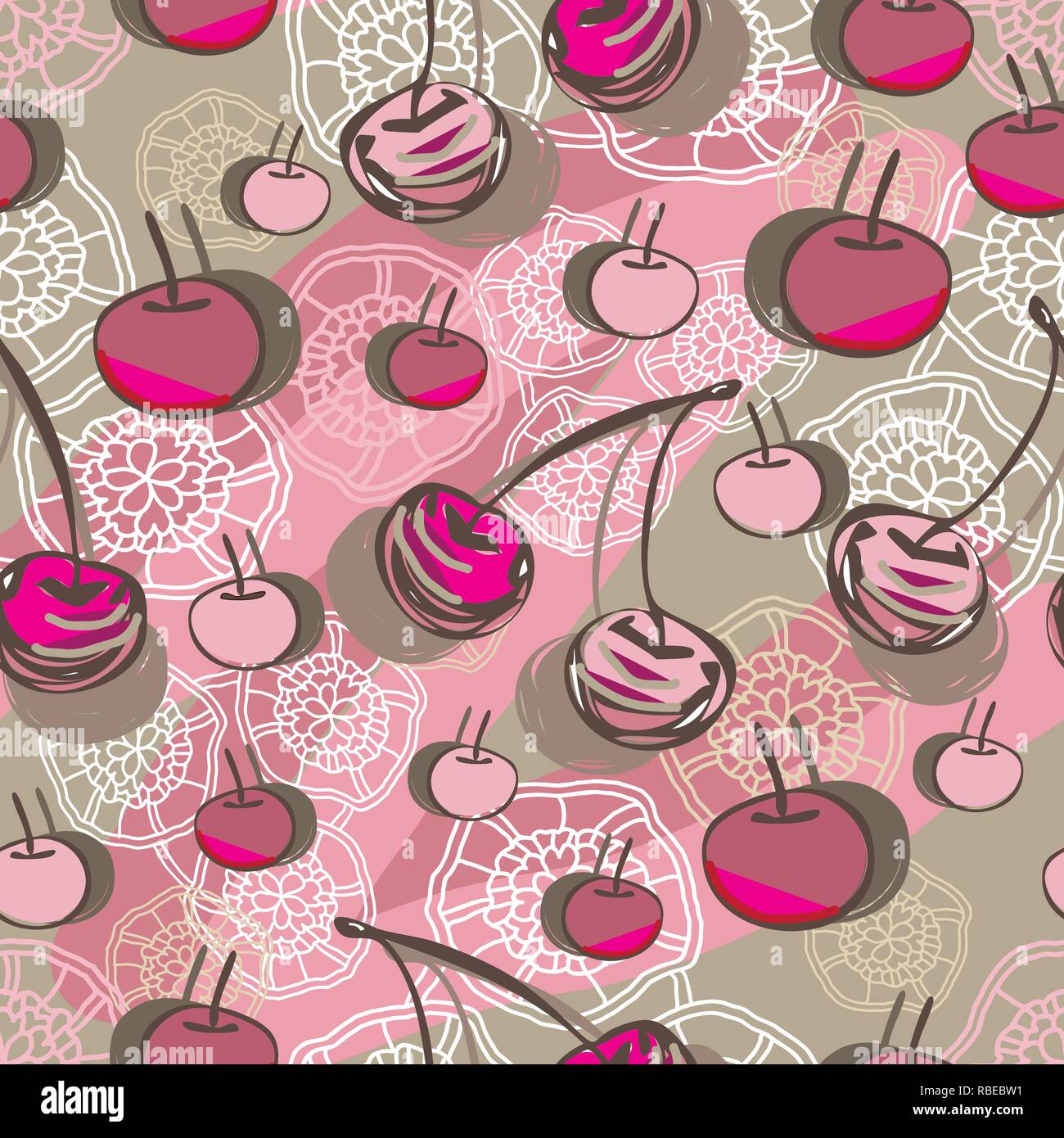 Cream Lace Pattern Background