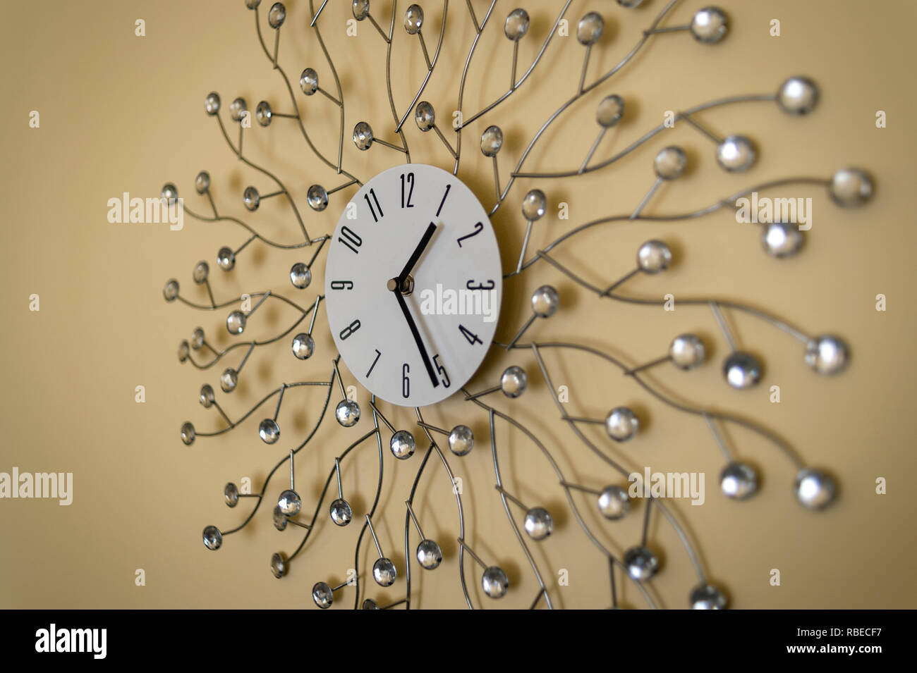 modern wall clock Stock Photo - Alamy