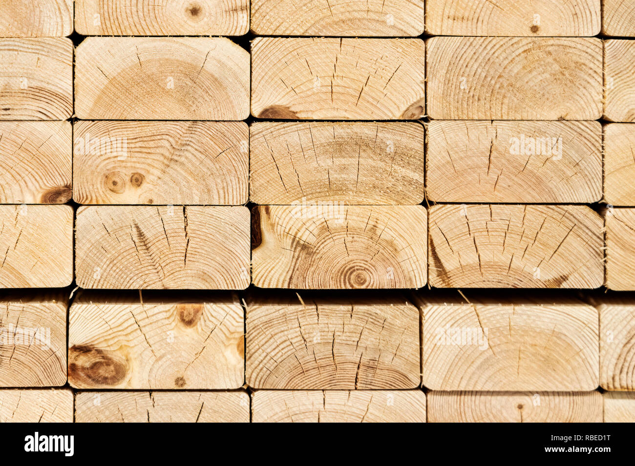 pile of heavy wooden beams Stock Photo - Alamy