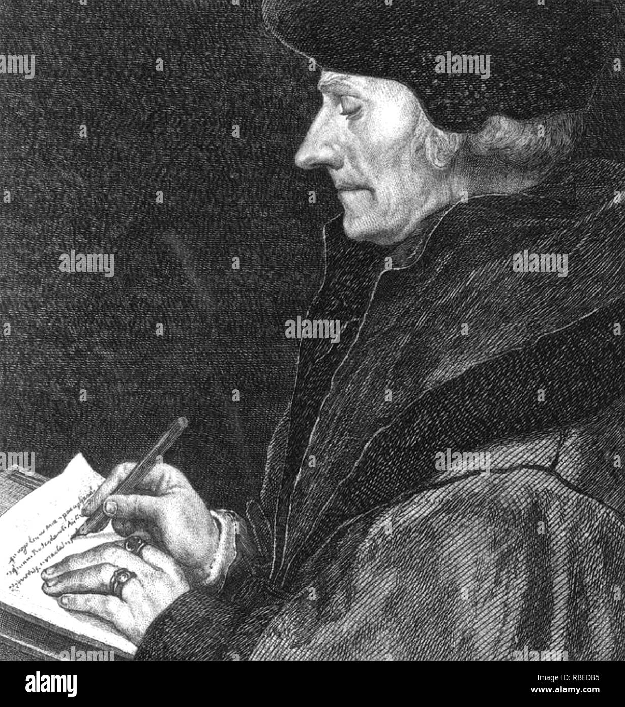 DESIDERIUS ERASMUS (1466-1536) Dutch scholar and humanist Stock Photo ...