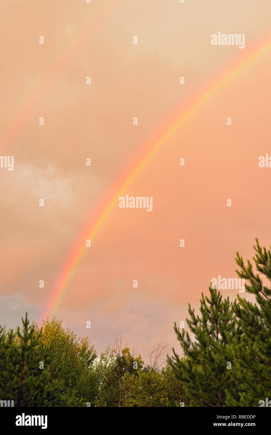 Rainbow storm stormy weather raining color hi-res stock photography and ...