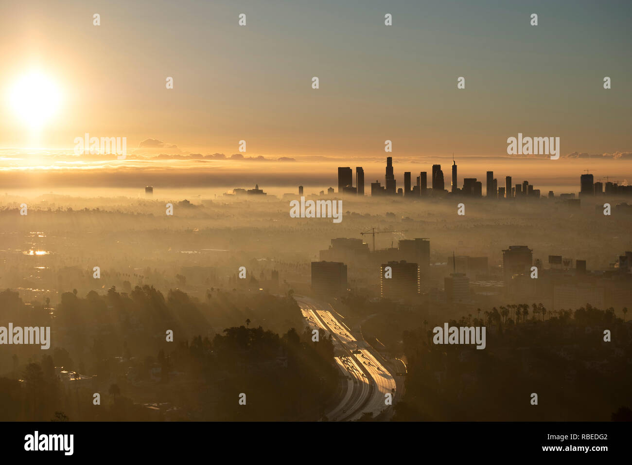 Los Angeles Sunset Smog