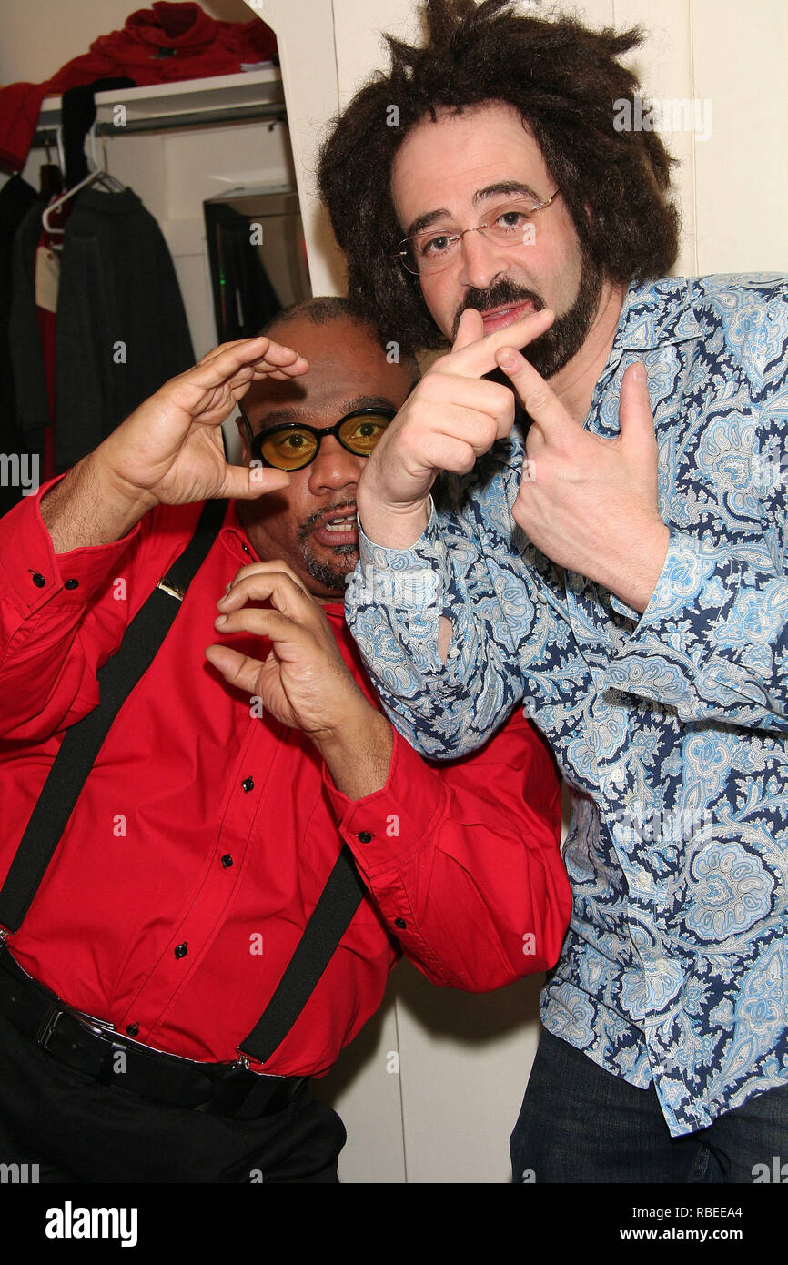 NEW YORK - MARCH 15: ***EXCLUSIVE*** Cast member Stew (L) poses with ...