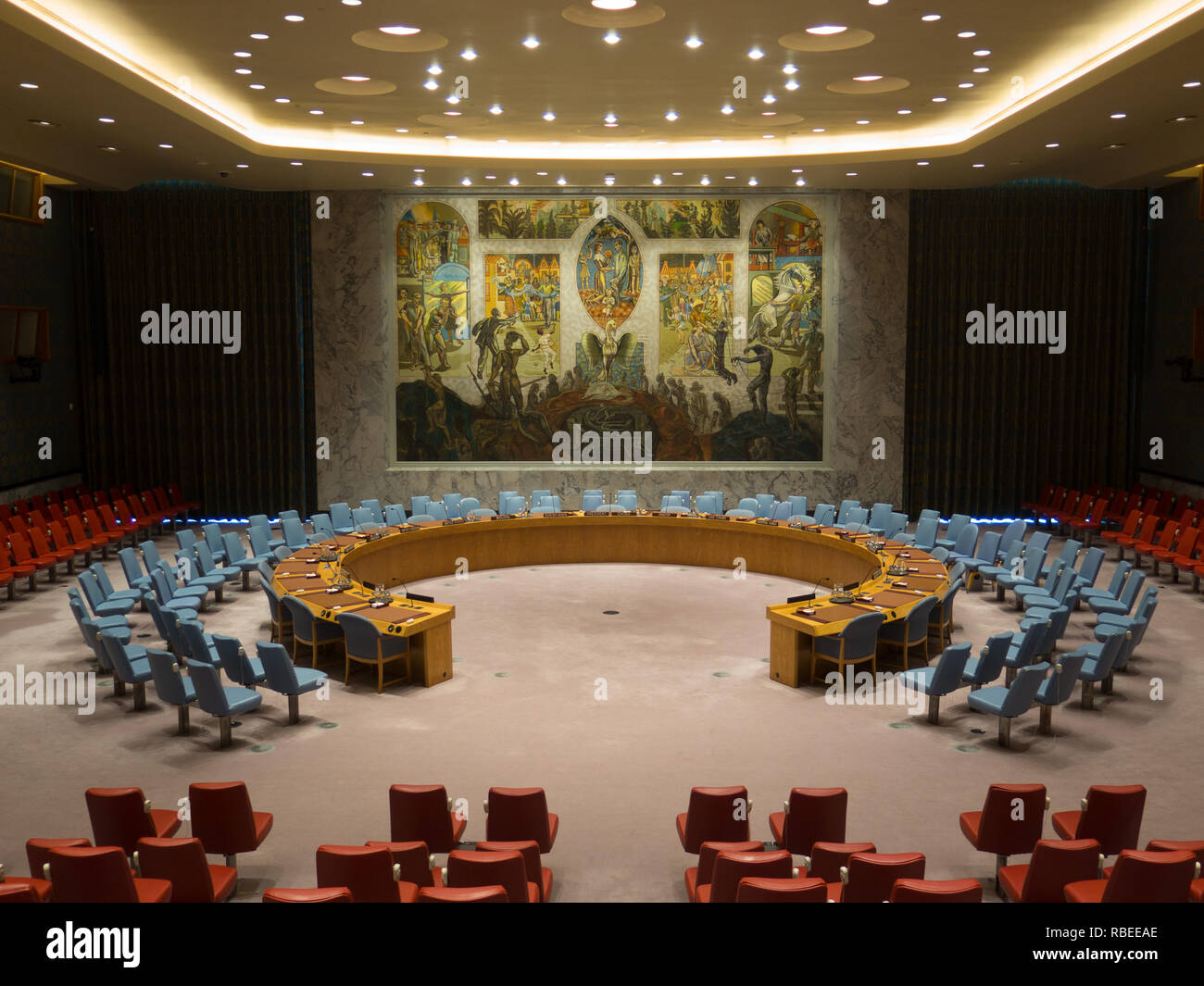 United nations general assembly room hi-res stock photography and ...