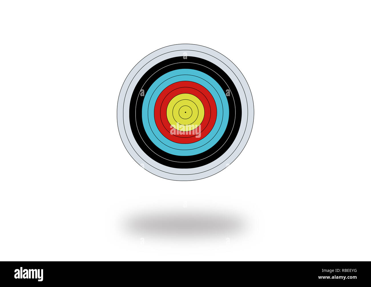 colorful target board on white Stock Photo - Alamy