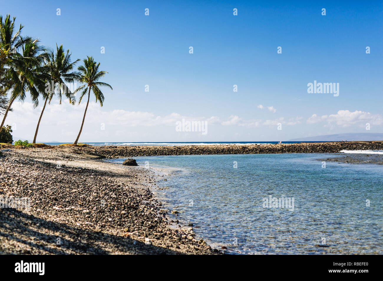 hawaiian beach during day Stock Photo - Alamy