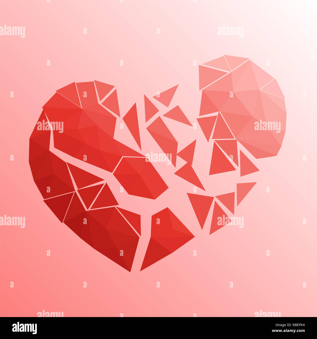Broken heart vector hi-res stock photography and images - Alamy