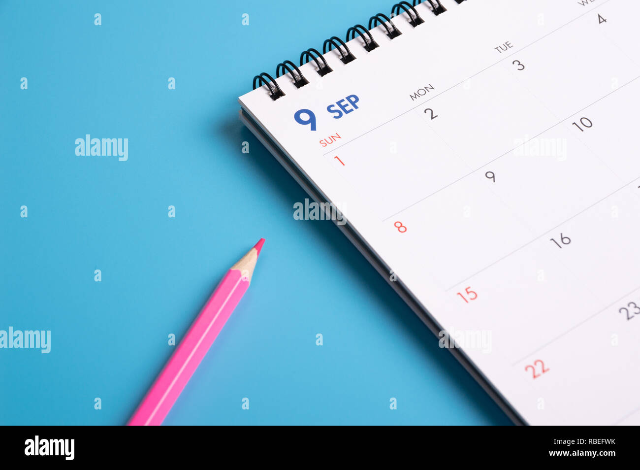 Pencil calendar hi-res stock photography and images - Alamy