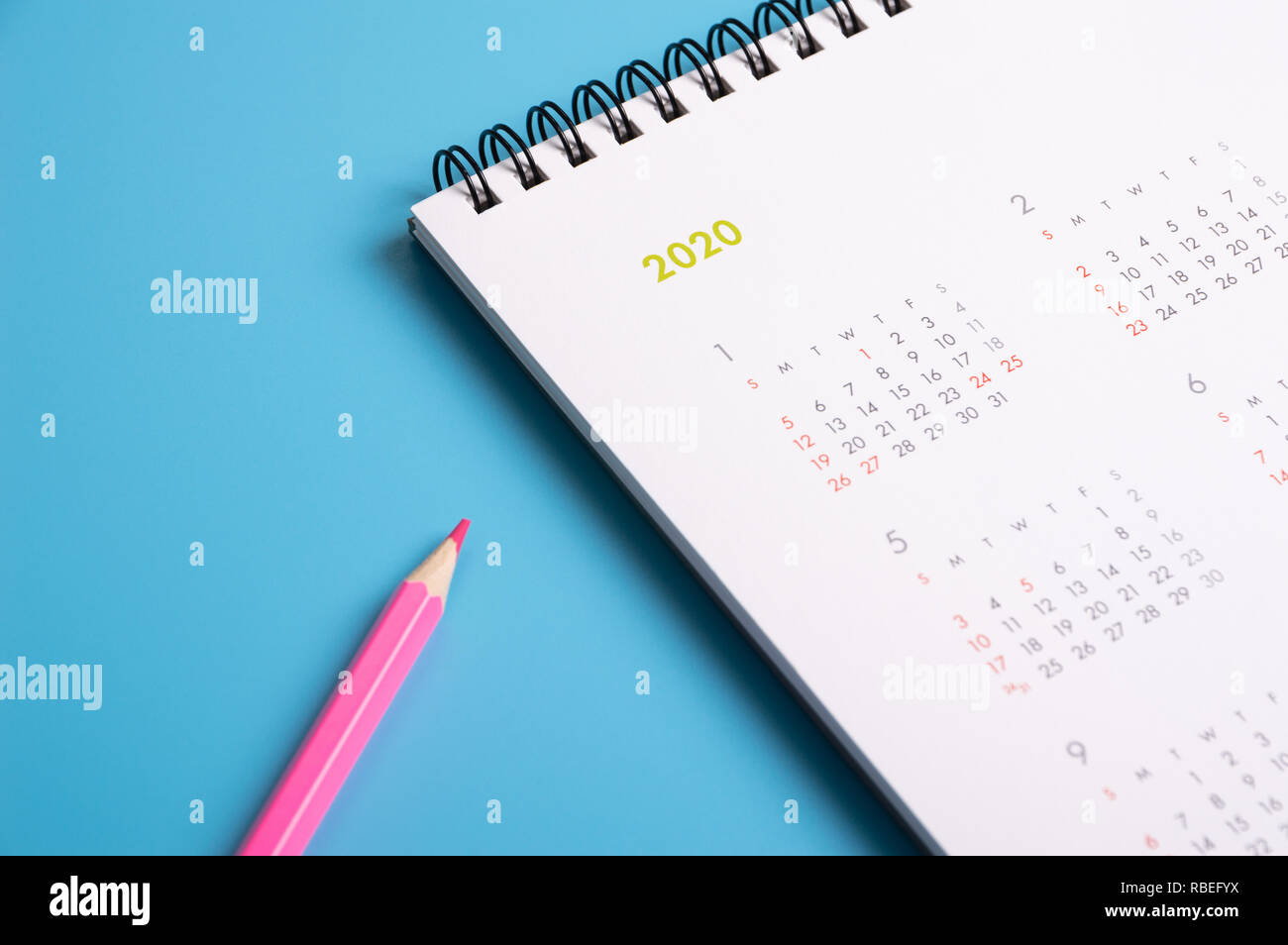 Pencil calendar hi-res stock photography and images - Alamy