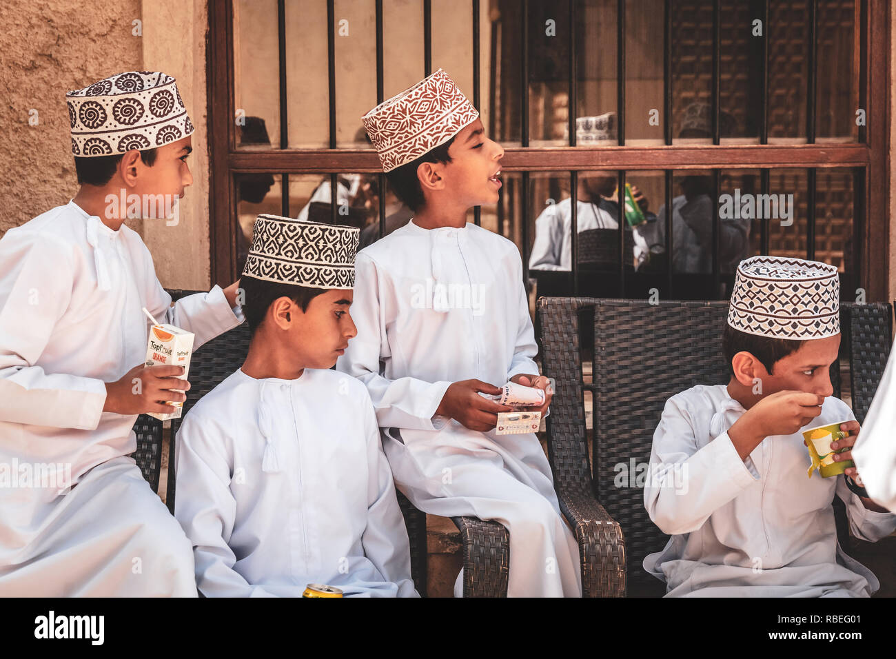 Candid portrait of a cute omani kid in Nizwa Stock Photo - Alamy
