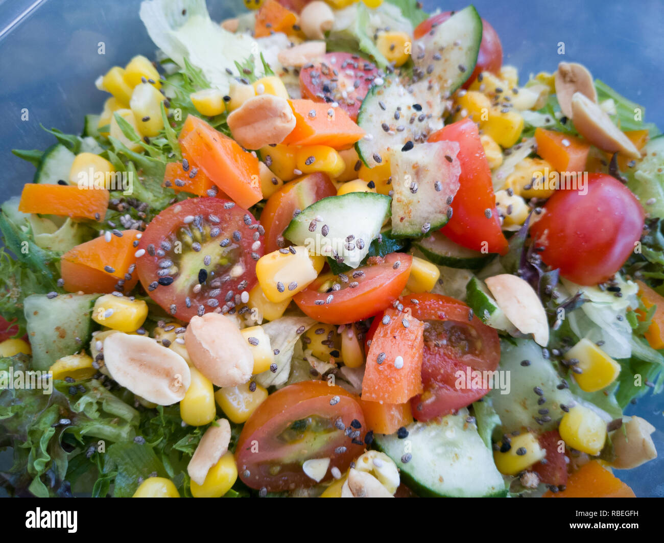 Close up colourful salad Stock Photo - Alamy
