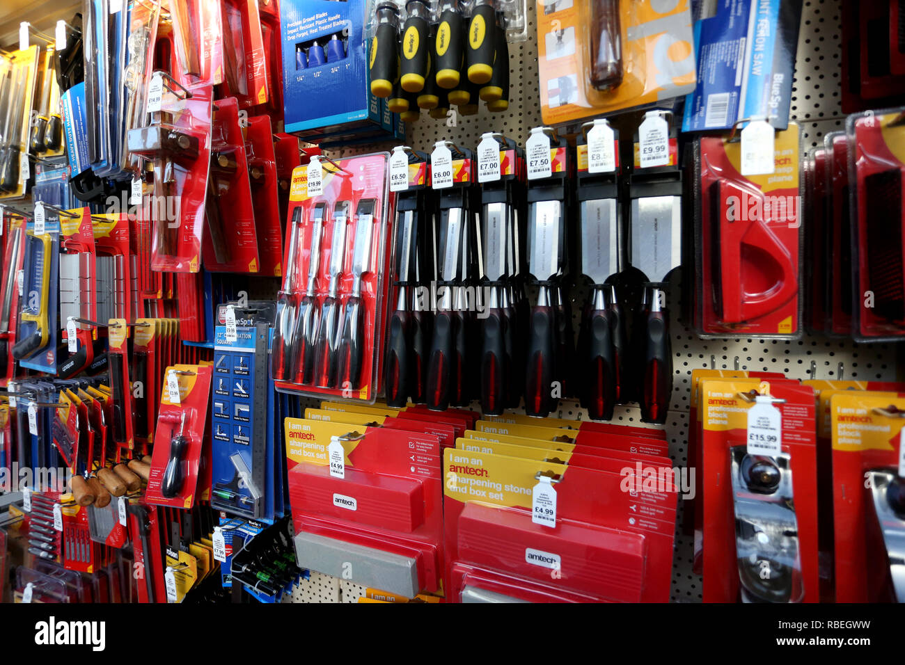 General views of a tool and hardware shop in Chichester, West Sussex ...
