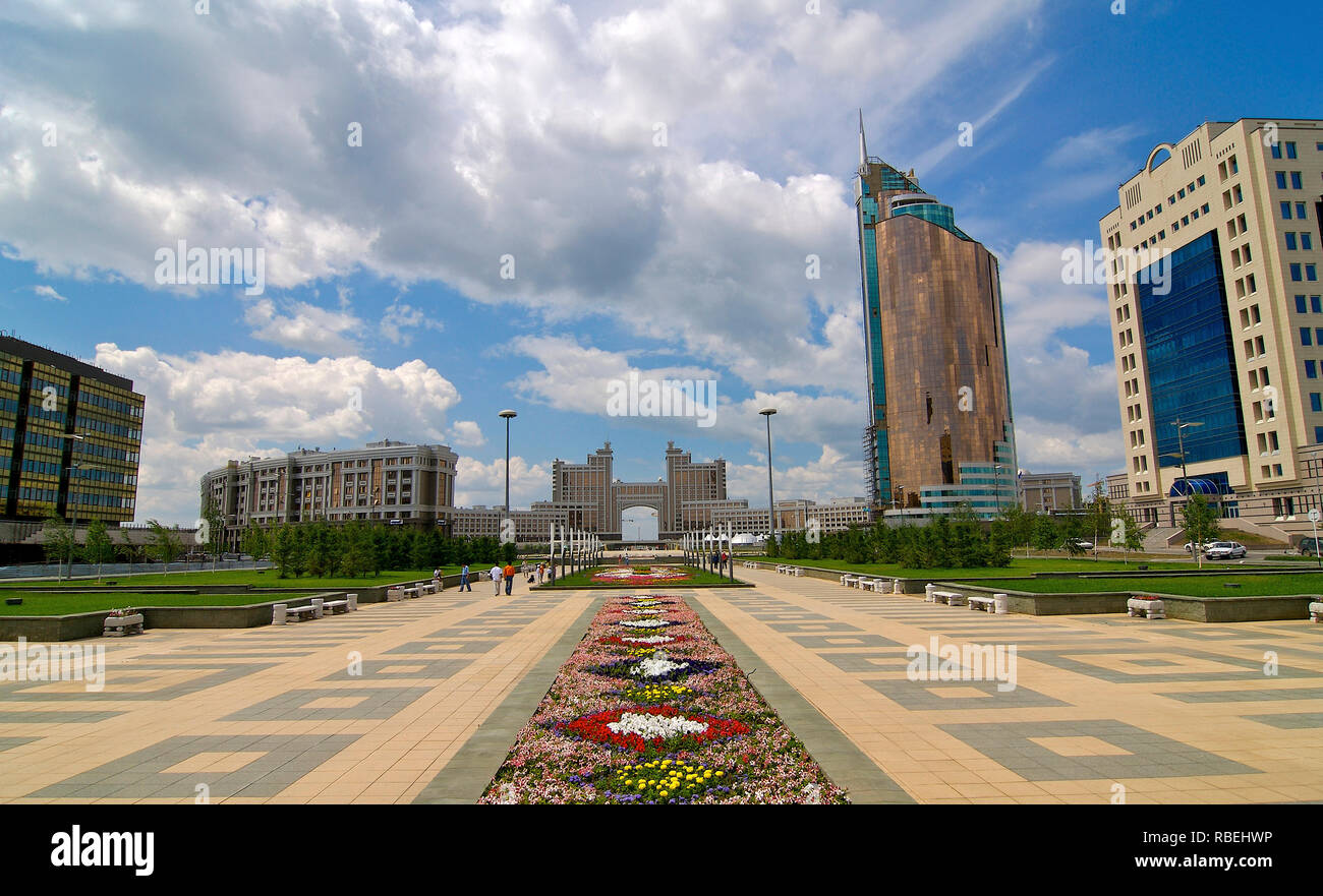 square; plaza; kazakhstan; astana; building; city; sky Stock Photo - Alamy