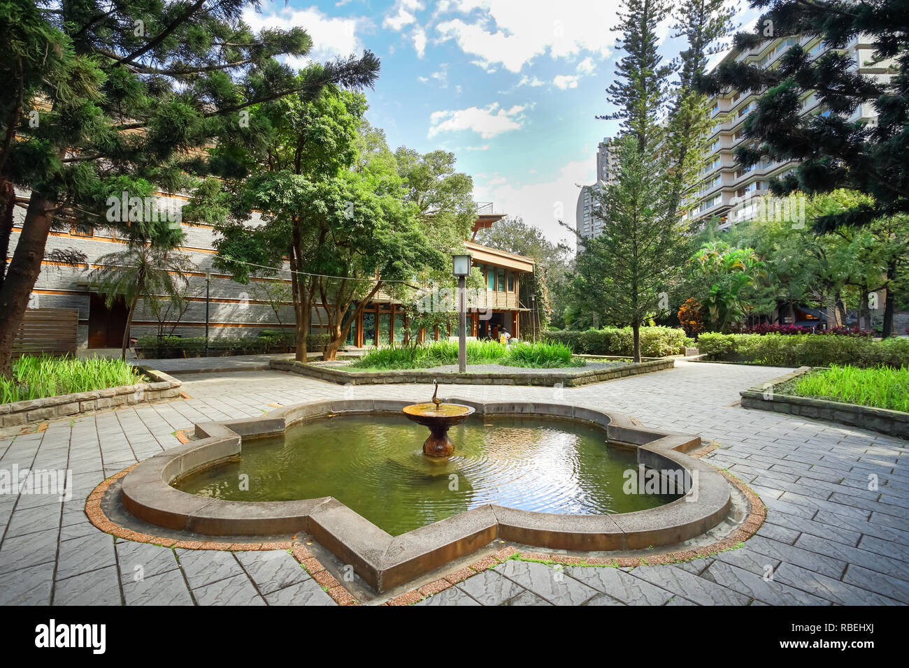 Taipei Public Library Beitou Branch close to the Beitou Thermal valley ...