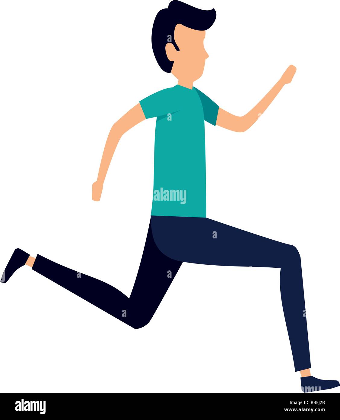 elegant businessman running character Stock Vector Image & Art - Alamy