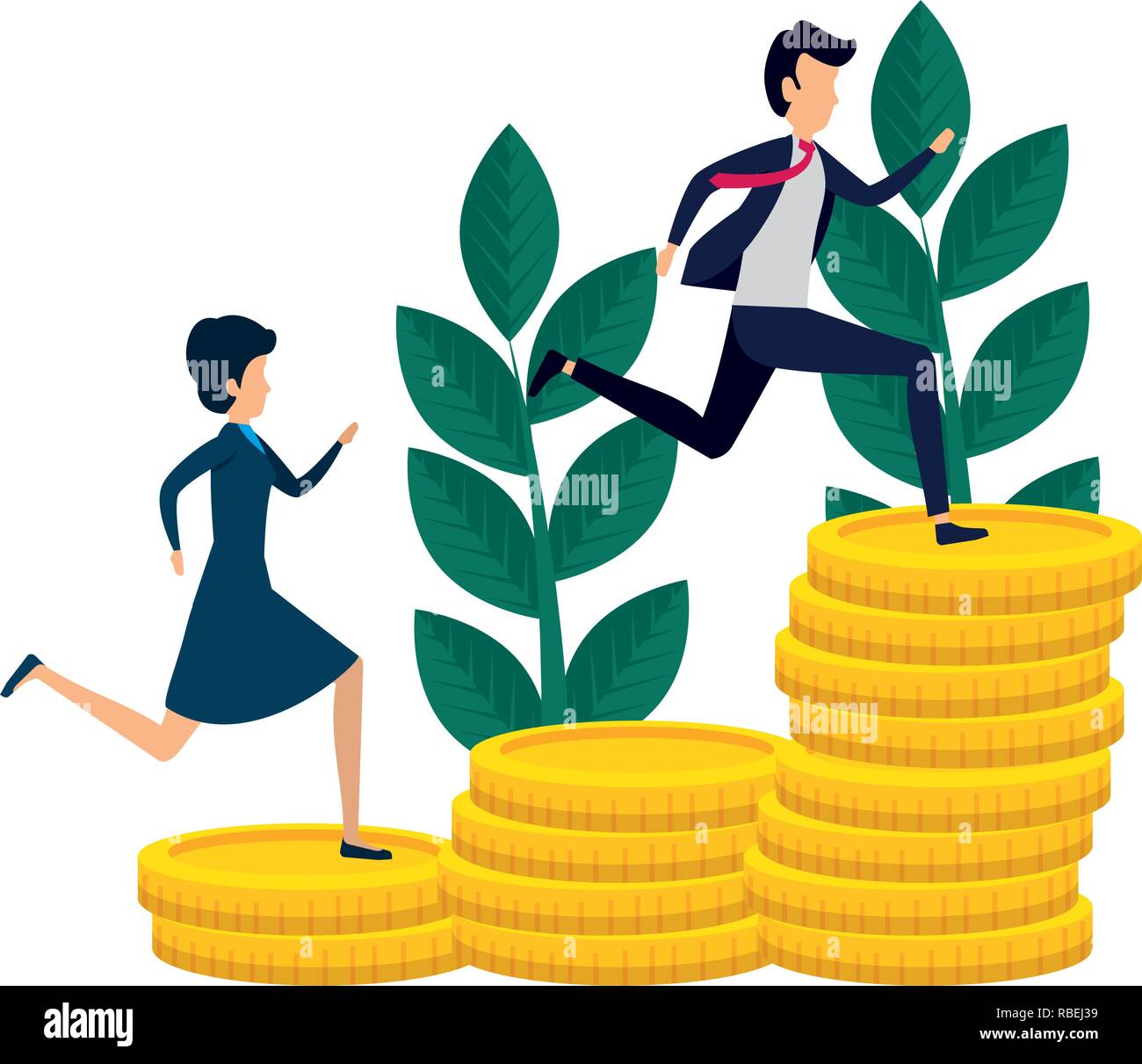 Adult runners Stock Vector Images - Alamy