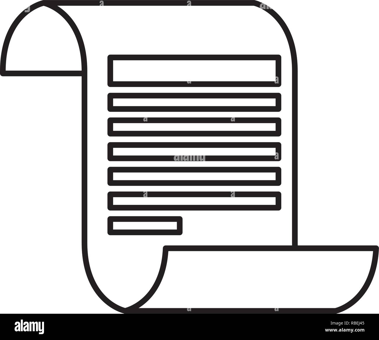 paper document isolated icon Stock Vector Image & Art - Alamy paper document isolated icon Stock Vector Image & Art - Alamy
