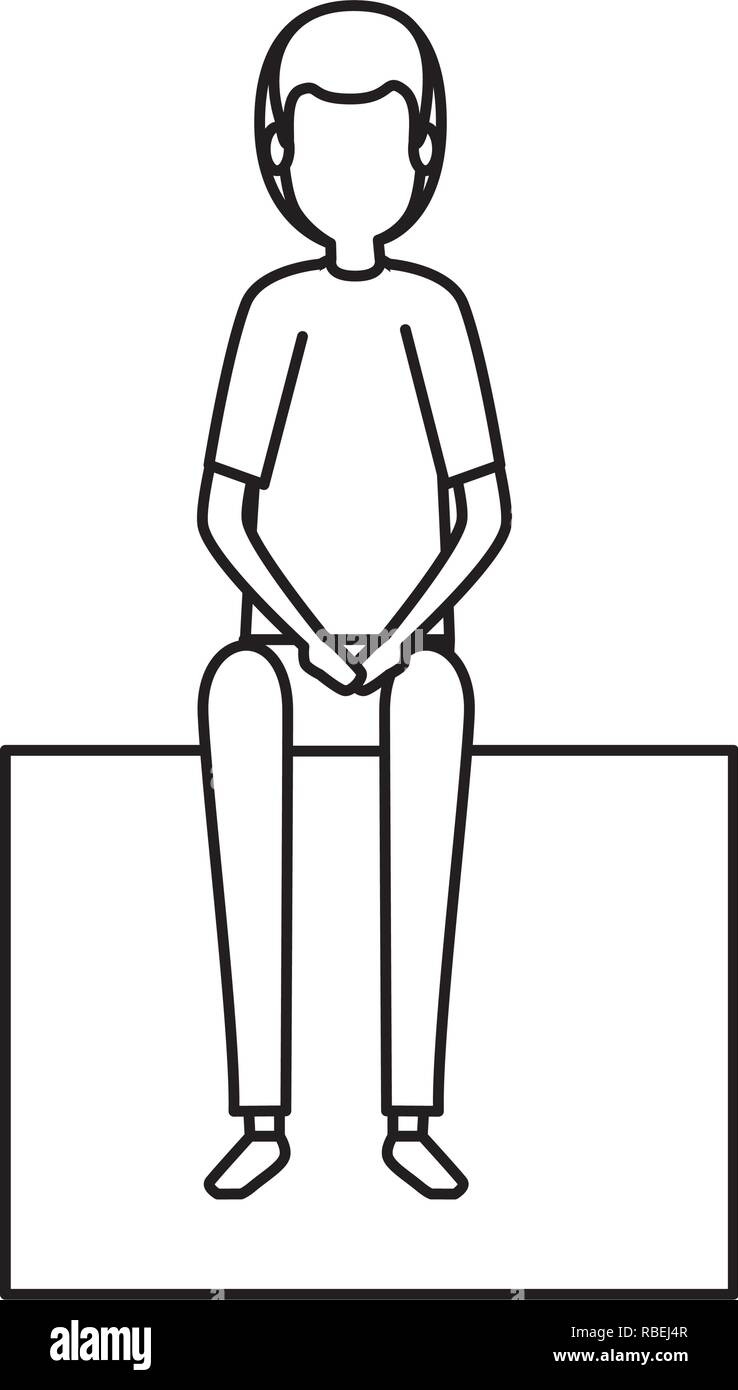 Sitting block Stock Vector Images - Alamy