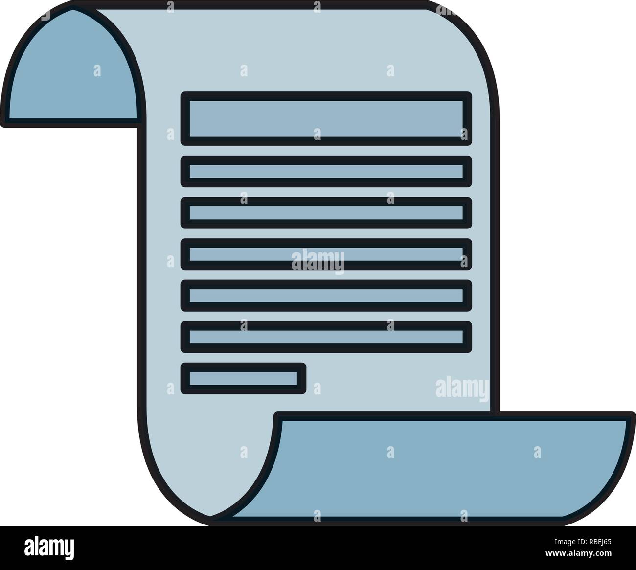 paper document isolated icon Stock Vector Image & Art - Alamy