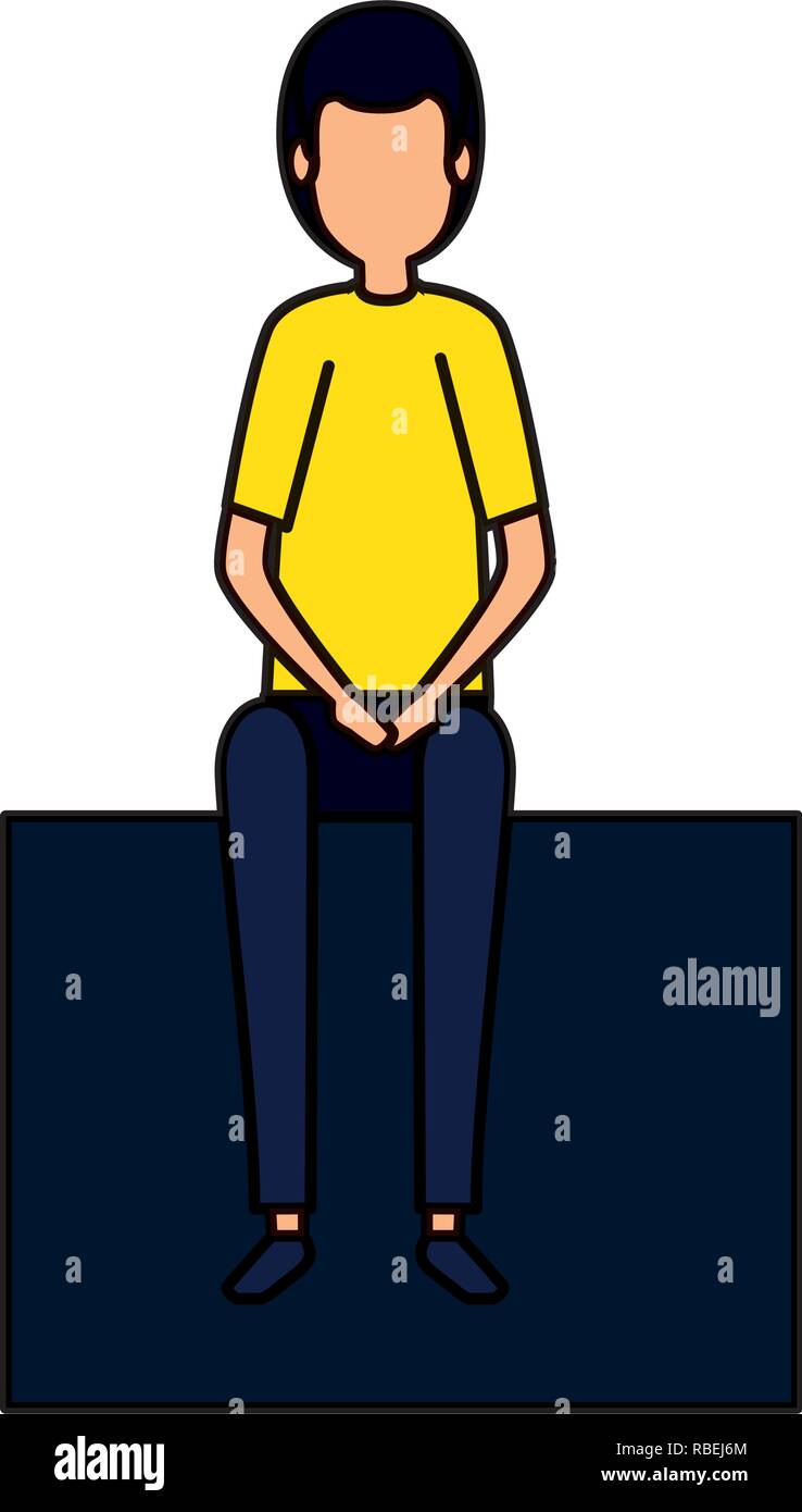 Sitting block Stock Vector Images - Alamy