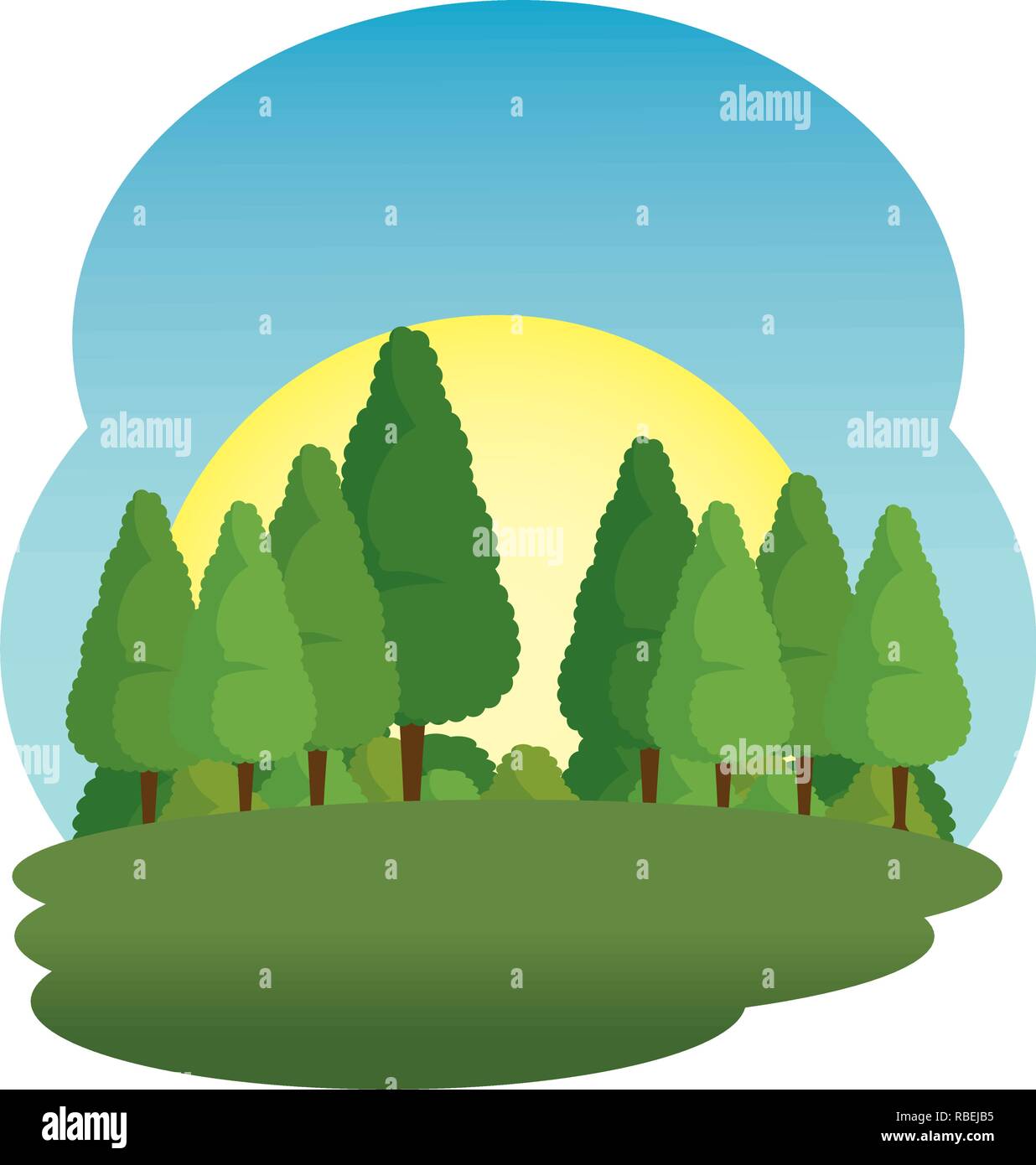 camp field landscape scene Stock Vector Image & Art - Alamy