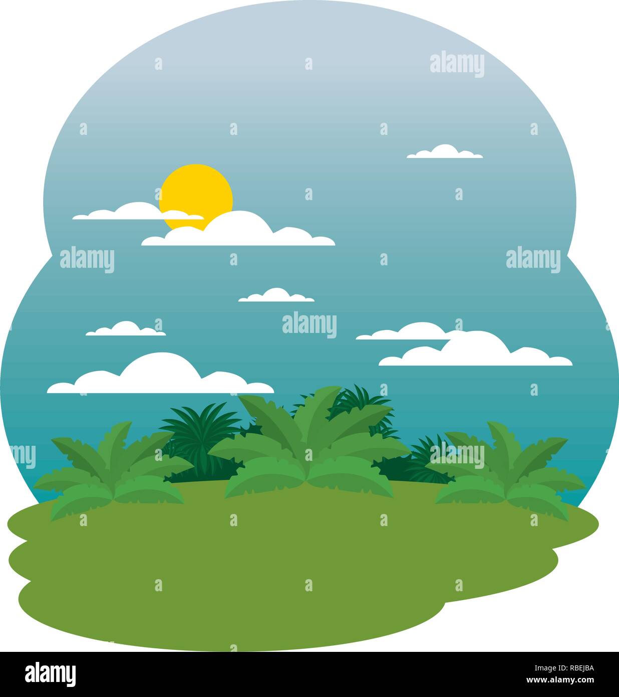 camp field landscape scene Stock Vector Image & Art - Alamy