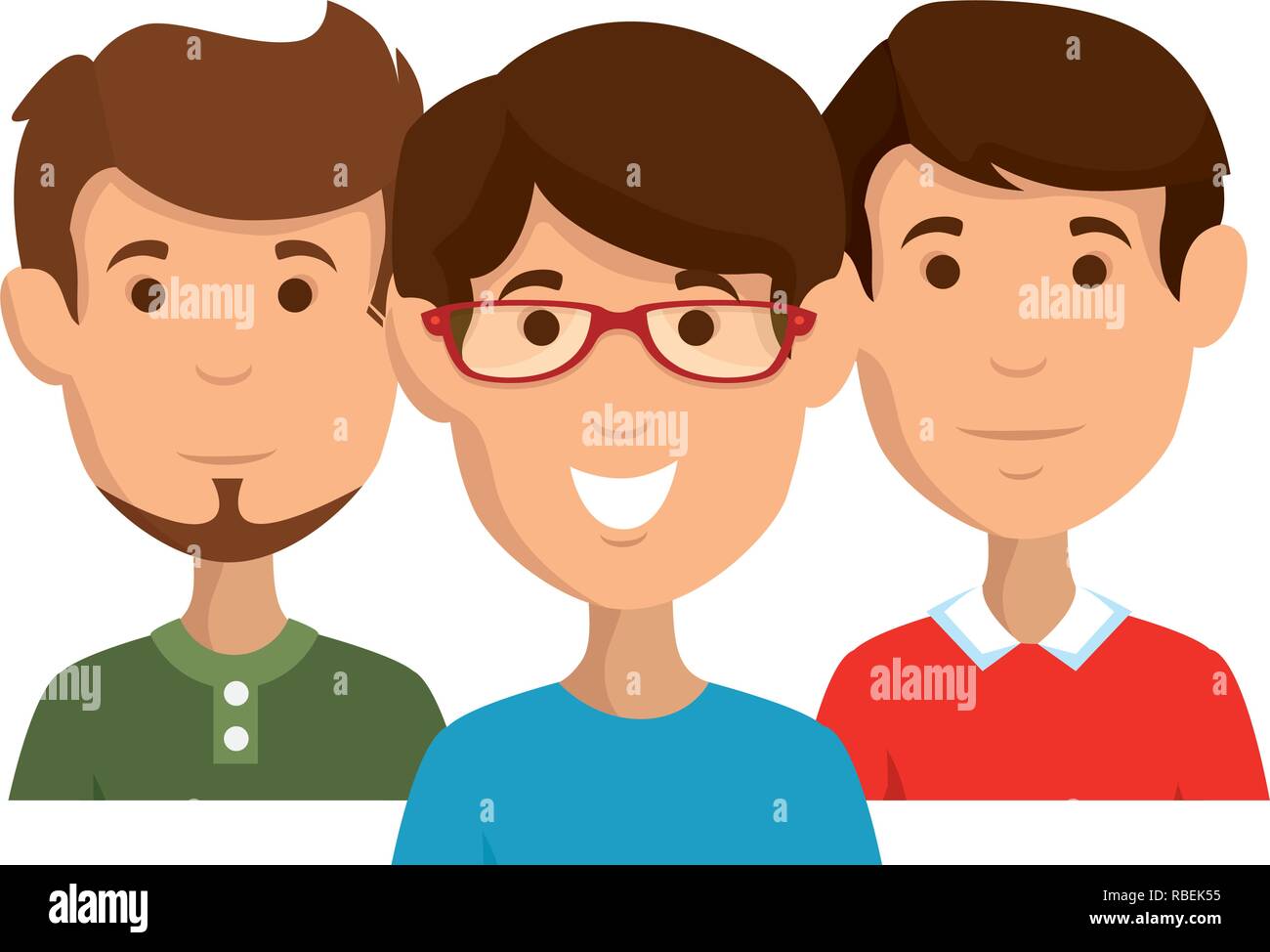group of men avatars characters Stock Vector Image & Art - Alamy
