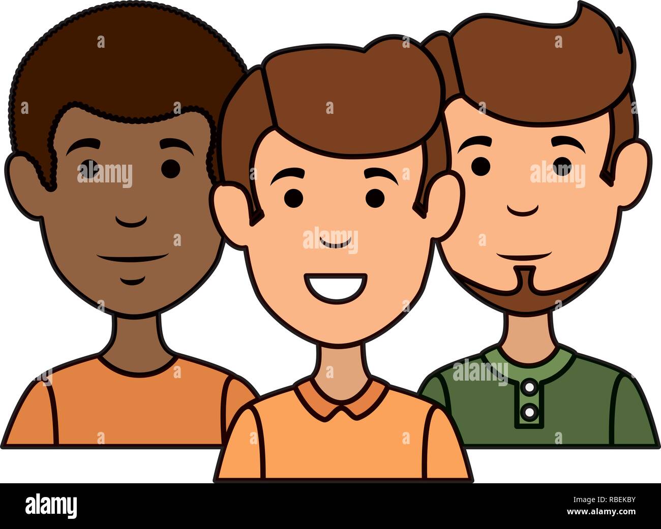 group of men avatars characters Stock Vector Image & Art - Alamy