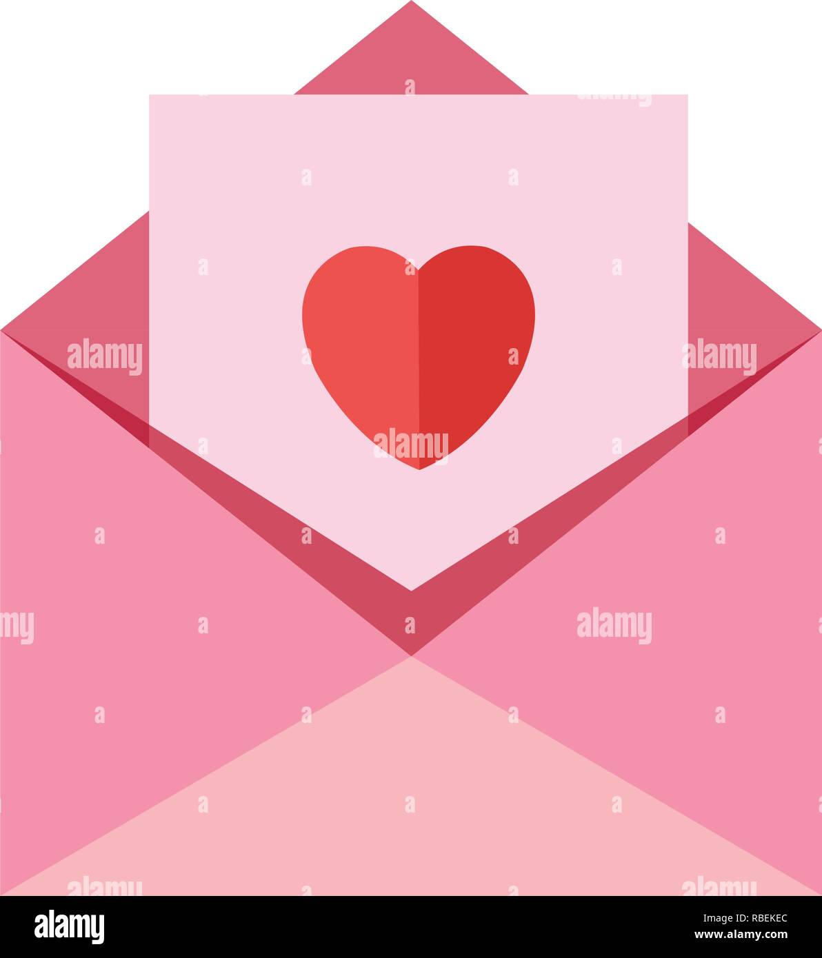 envelope with heart icon Stock Vector Image & Art - Alamy